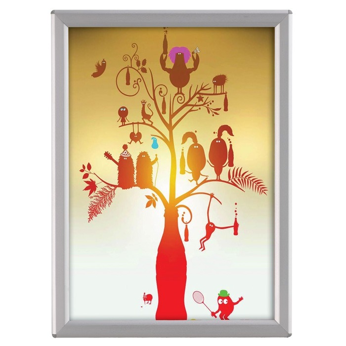 A4 plakátkeret OPTI FRAME, 14 mm gérvágott profillal